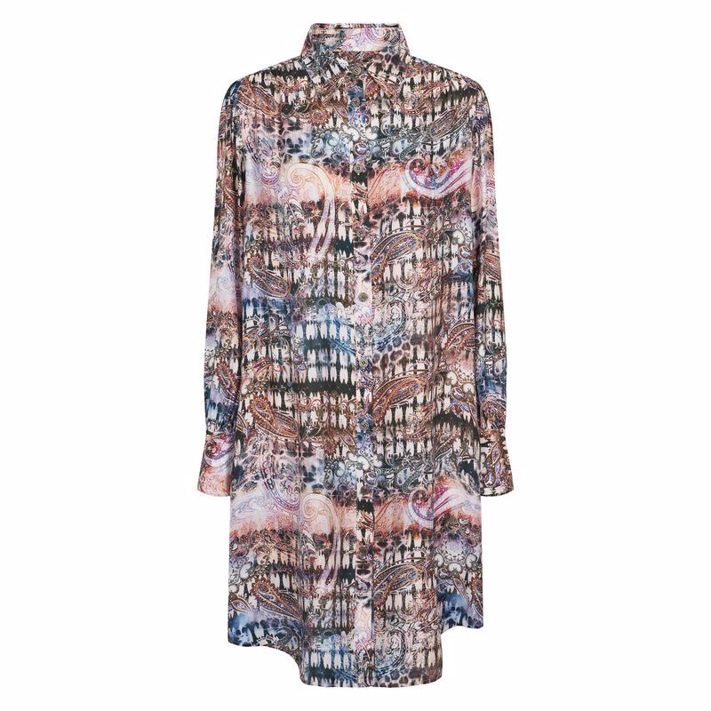 Ginsborg Shop. Sand 3526 Asia Dress Puff Kjole